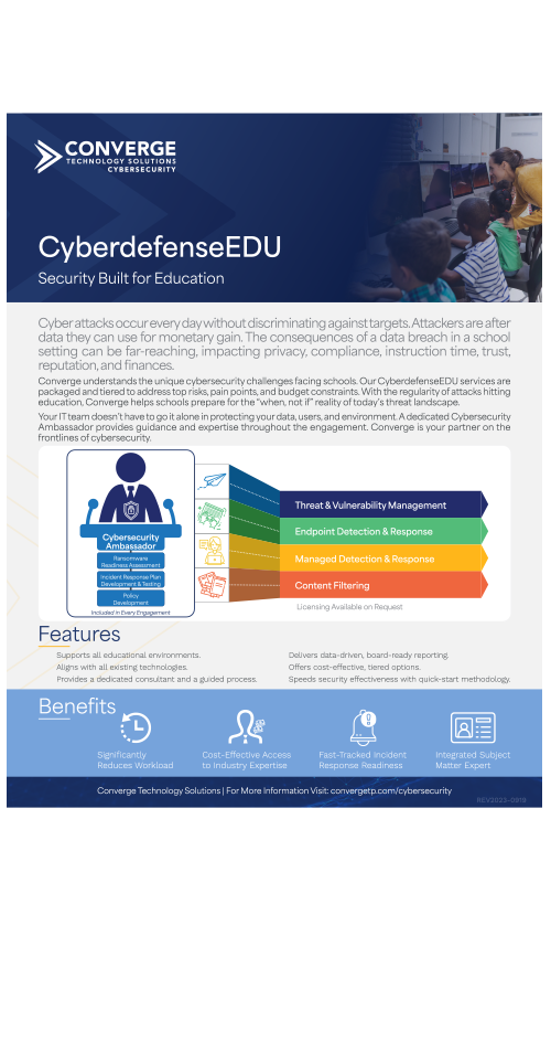 Cybersecurity Built for Education | Converge Technology Solutions